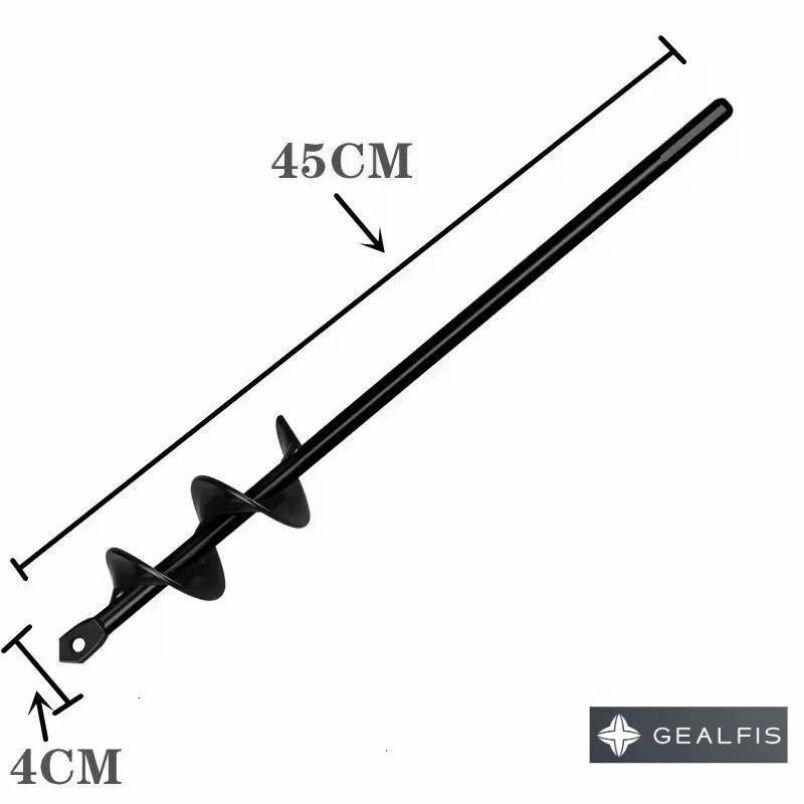 Бур садовый, Легированная сталь,40X450 мм