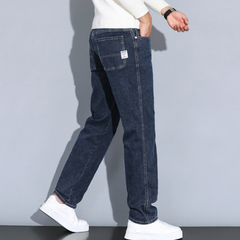 Охоты Брюки JYL Джинсы мужские широкие прямые широкие штаны деловые длинные брюки стильные мужские брюки