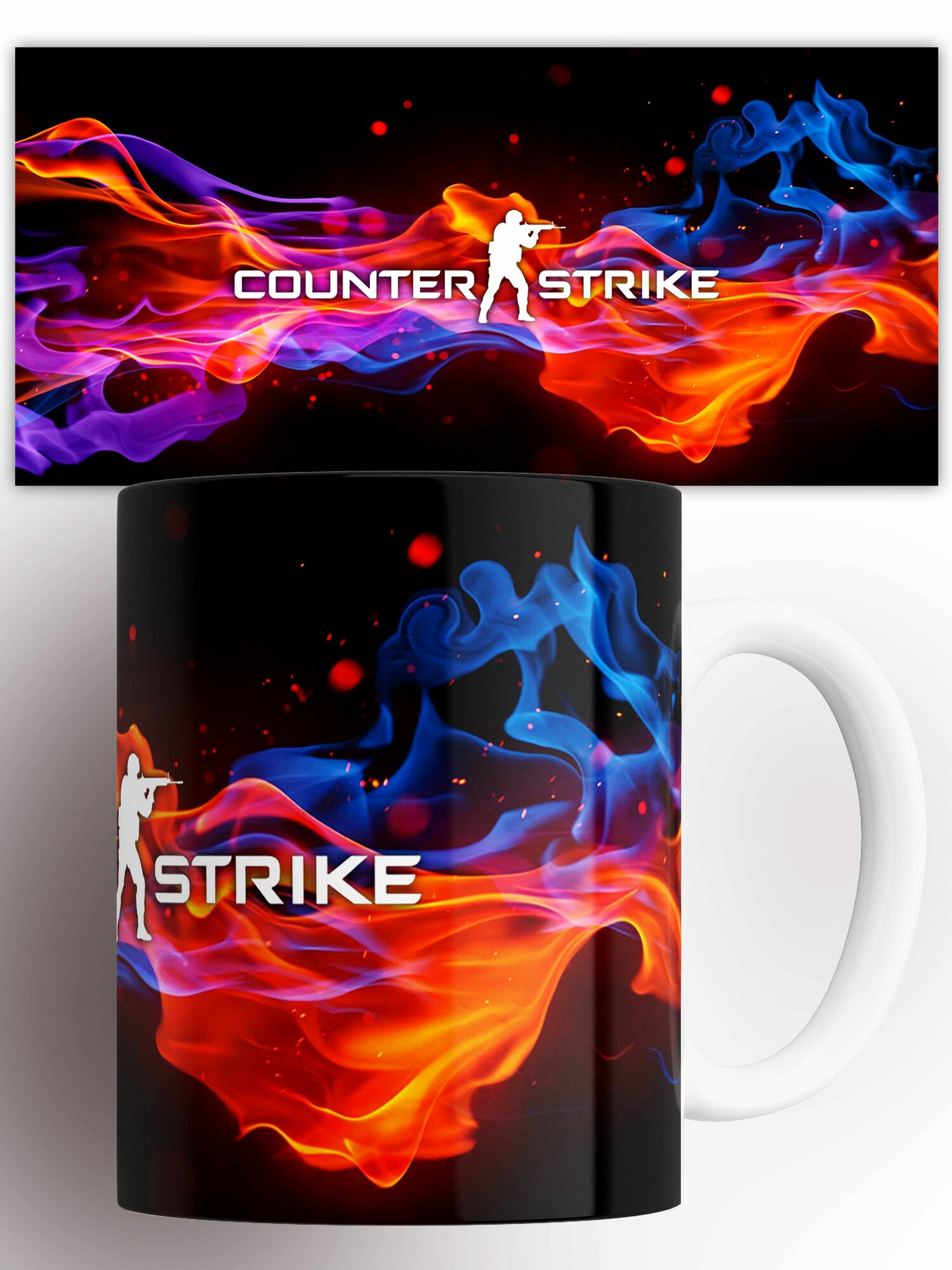 Кружка КС ГО Контр Страйк Контра CS GO Counter-Strike Global Offensive игры принт 330 мл