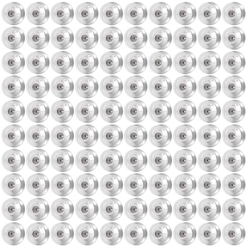 100 Комплектов Принадлежностей Для Изготовления Свечей Металлические Формочки Для Чайных Зажигалок Банки Стаканчики с Фитилями Для Свечей