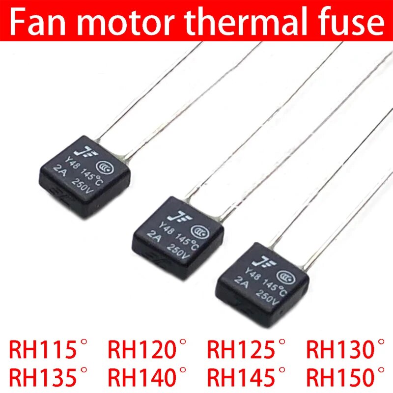 5 шт. Термопредохранители PENGHEKEJI RH115° - RH150° 2A250V RH130