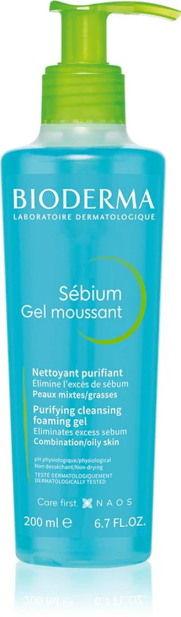 Bioderma Очищающий гель для жирной и проблемной кожи лица, Sebium Gel Moussant, 200 мл