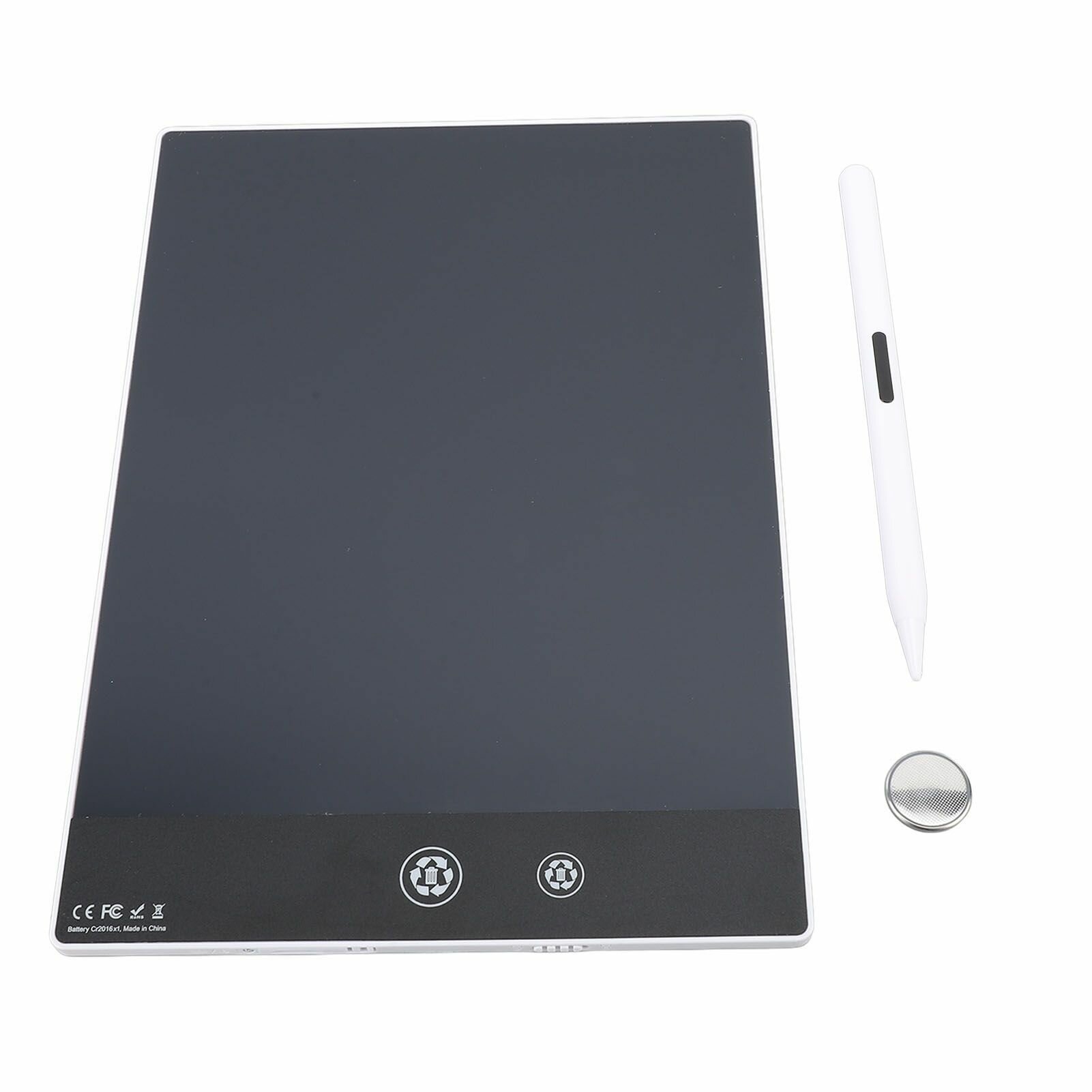 Планшет для рисования 9.5", двойной экран, белый