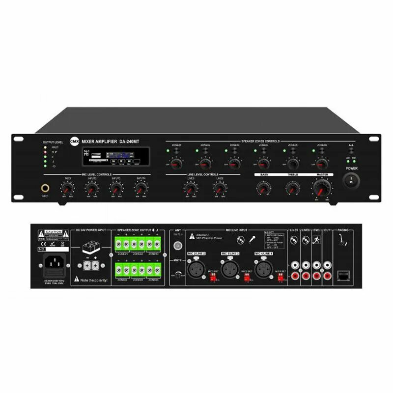 Микшер-усилитель CMX Audio DA-240MT