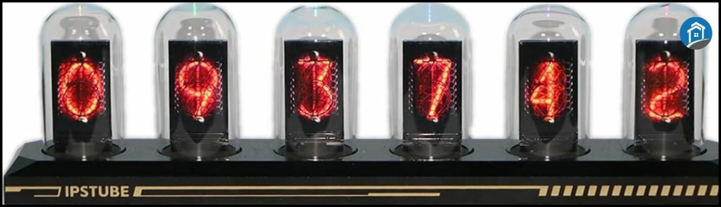 Цифровой IPS Цветной Экран Quasi Nixie Tube Clock Настольный творческий будильник таймер