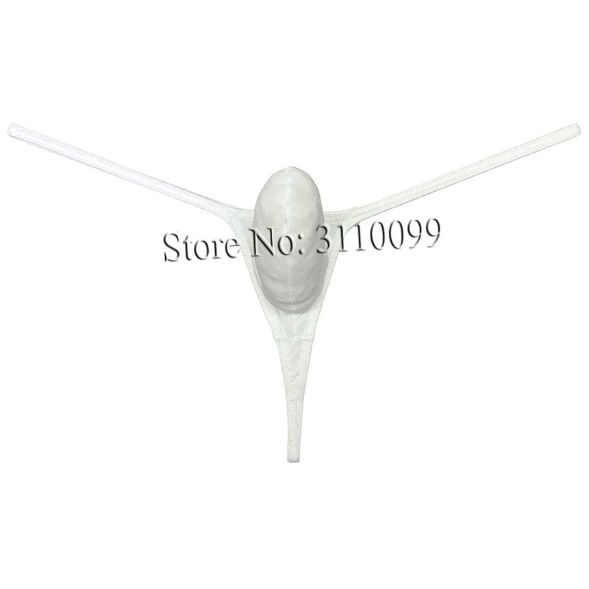 Мужские хлопковые стринги TS143 Белый, L, Белый, белый