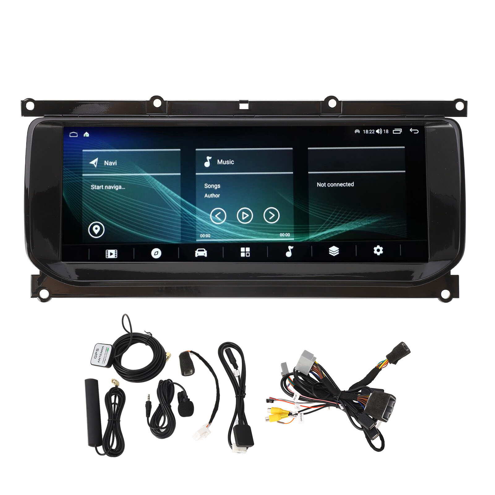 10.25in Car Stereo Radio GPS Navigation Bluetooth 5.0 for Android System Carplay for Range Rover Evoque L538 for Bosch System 2012 to 2016