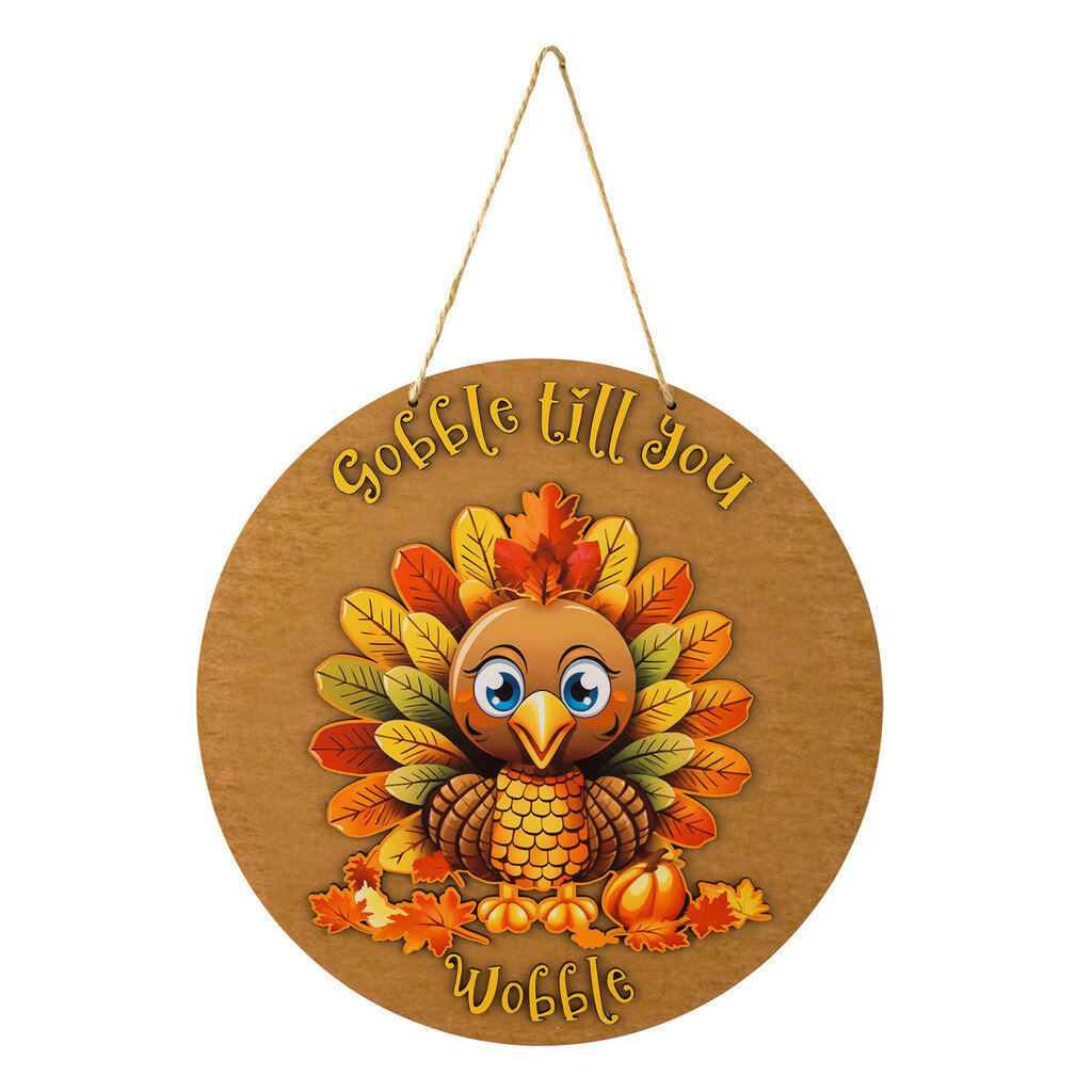 Декор для двери круглый индейка на праздник благодарения украшение праздничный дух