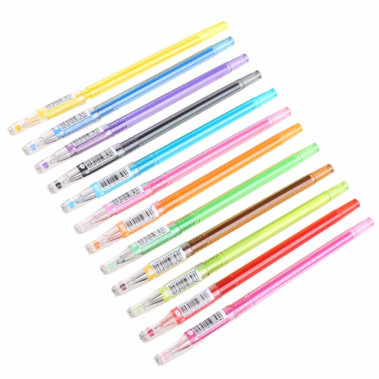 1 коробка из 12 цветных гелевых ручек с бриллиантовой головкой-diamond pen
