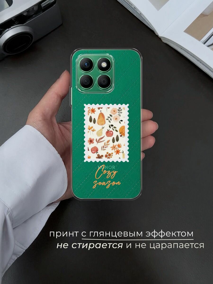 Силиконовый чехол на Honor X8B / Хонор X8B с принтом Уютный сезон — фото 1