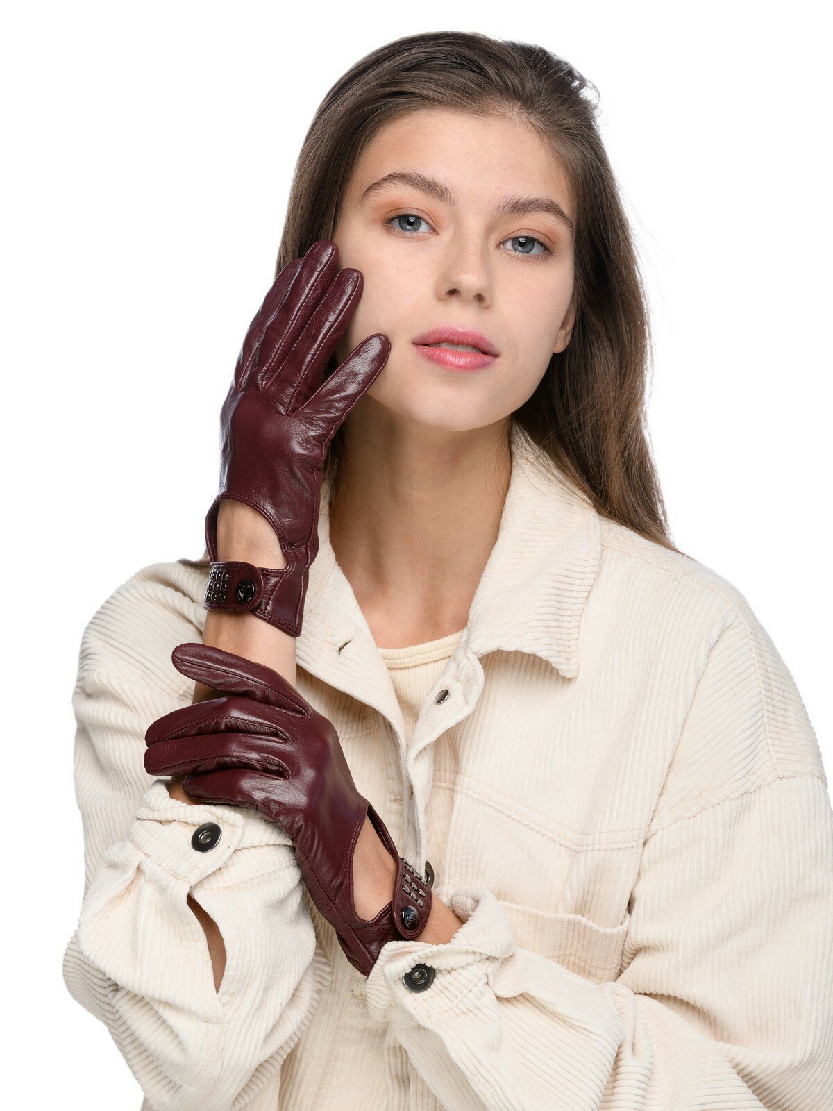 Перчатки Кожаные перчатки для женщин