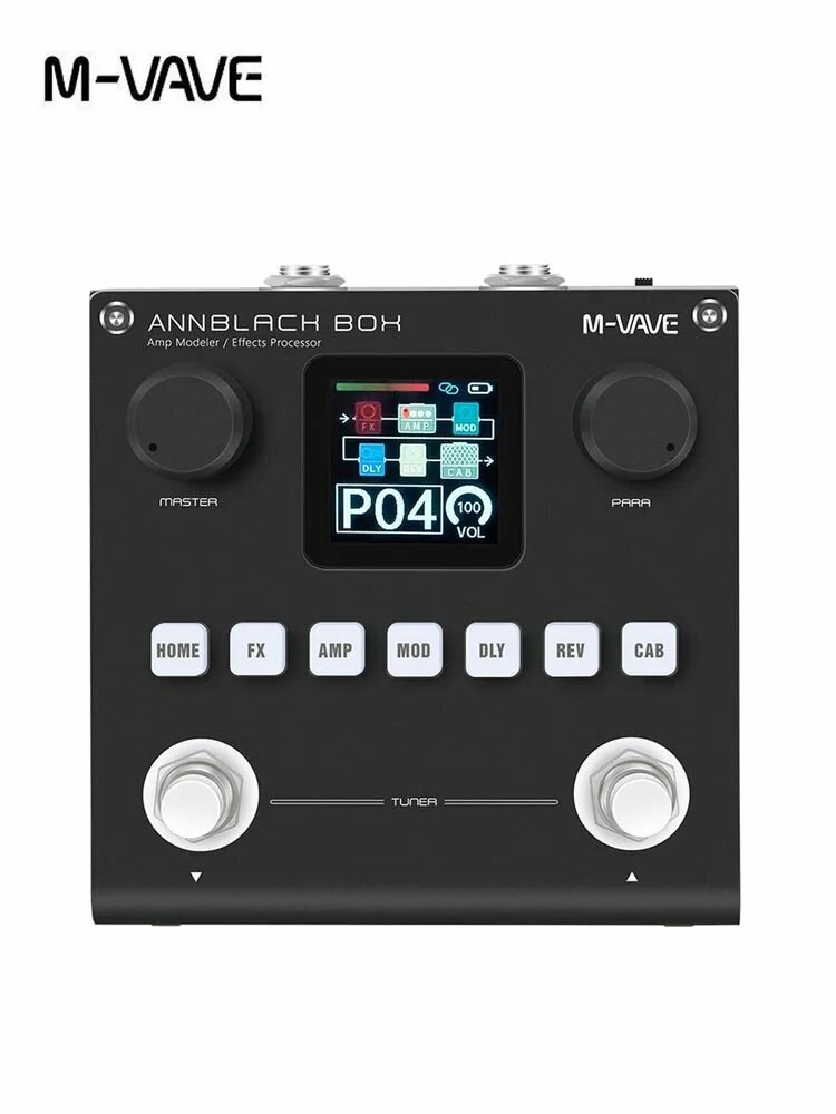 AnnBlackbox Гитарный / басовый усилитель Modeler с мультиэффектным процессором, перезаряжаемый для бас-гитары с электрогитарой