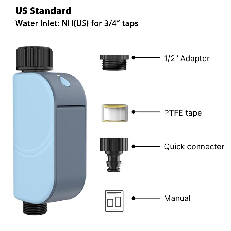 Tuya WIFI умный садовый таймер для полива WiFi-US