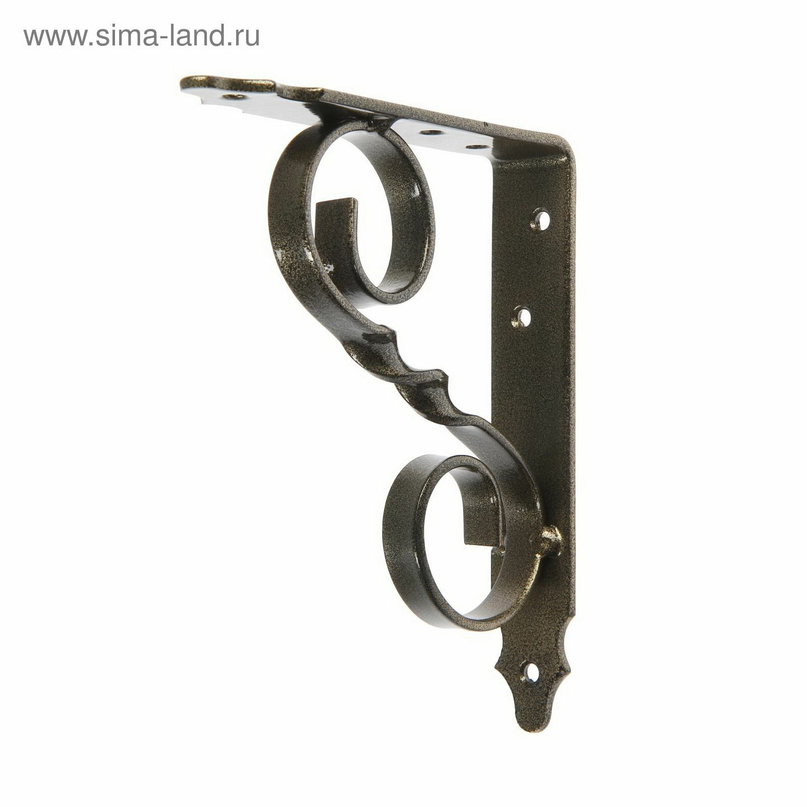 Кронштейн фигурный 150x125 мод.4, античная бронза, покрытие: полимерное