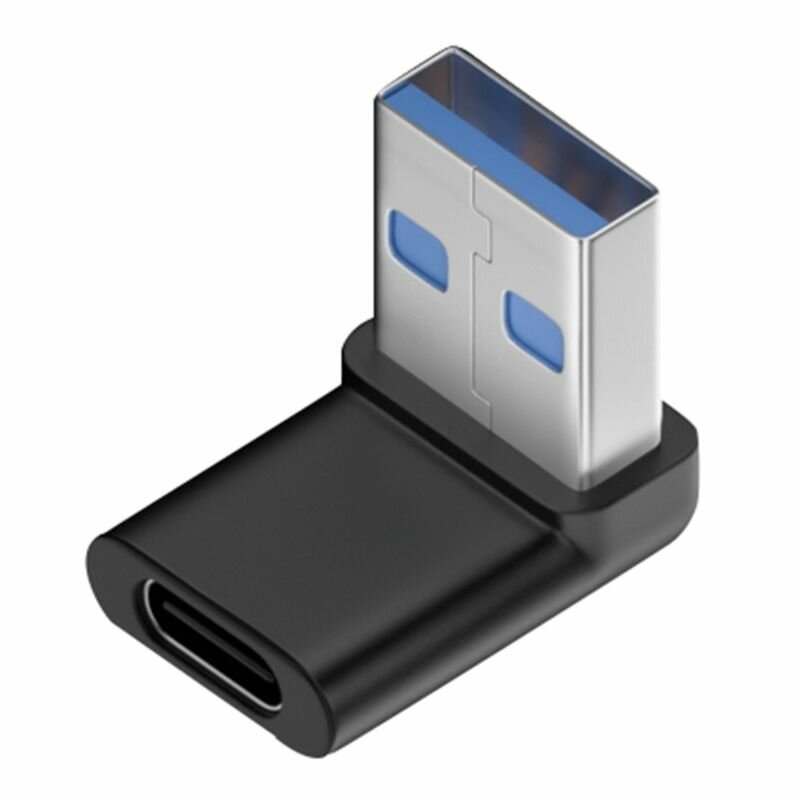 USB 3.0 "папа" на тип C "мама" 90 градусов прямоугольный удлинитель адаптер вверх-вниз разъем 10 Гбит/с для ноутбука