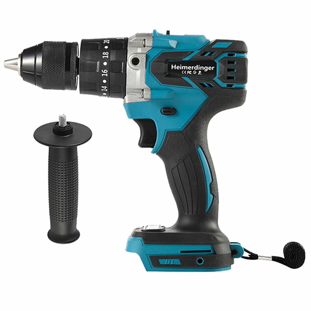 Аккумуляторная ударная бесщеточная дрель-шуруповерт Heimerdinger, 18В, без батареи, 120 нм, LB176