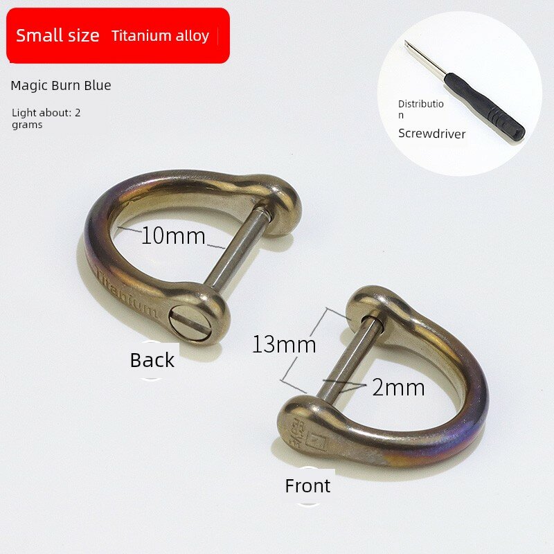 Брелок-карабин из титанового сплава и нержавеющей стали, очень большой, мини, очень маленький, для ключей, для женщин и
