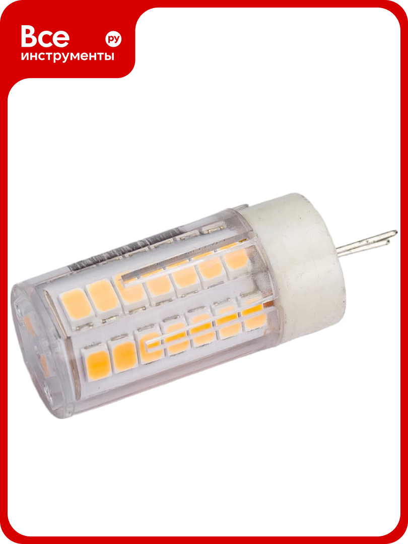 Светодиодная лампа Uniel LED-JC-220/5W/3000K/G4/CL GLZ09TR прозрачная UL-00006744