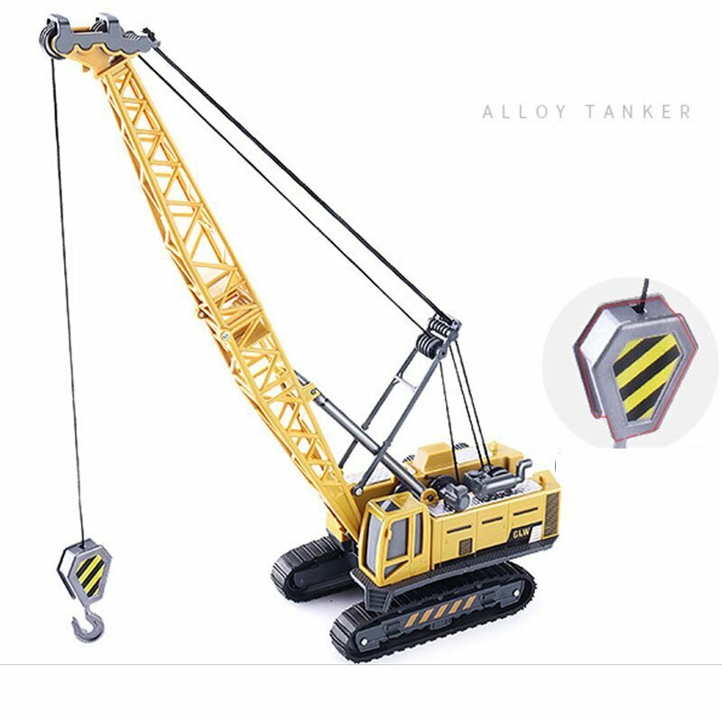 Classic simulation alloy engineering car model toy set for kids with excavator