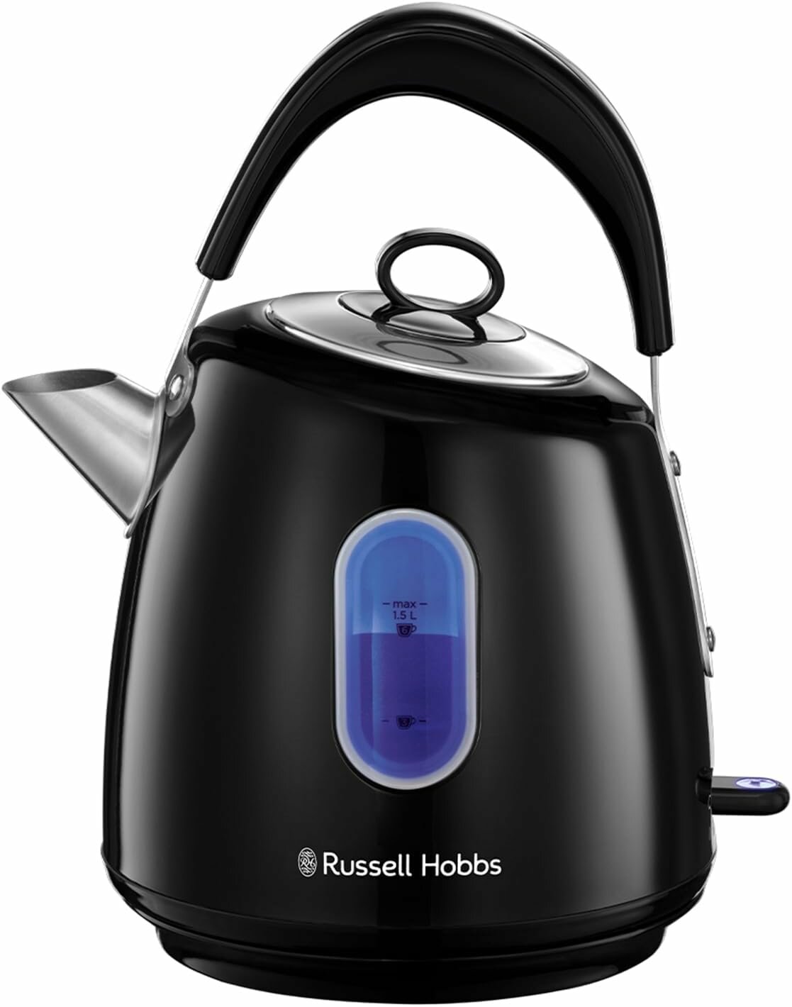 Электрический чайник Russell Hobbs Electric Kettle Stylevia 28131, 1,5 л, 3000W, Black