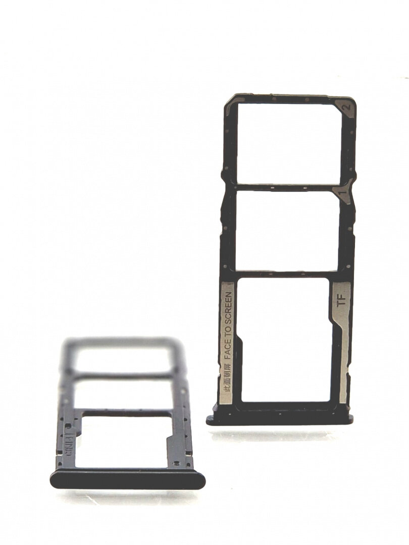 Слот SIM/ microSD-карт для Xiaomi Poco C61 черный