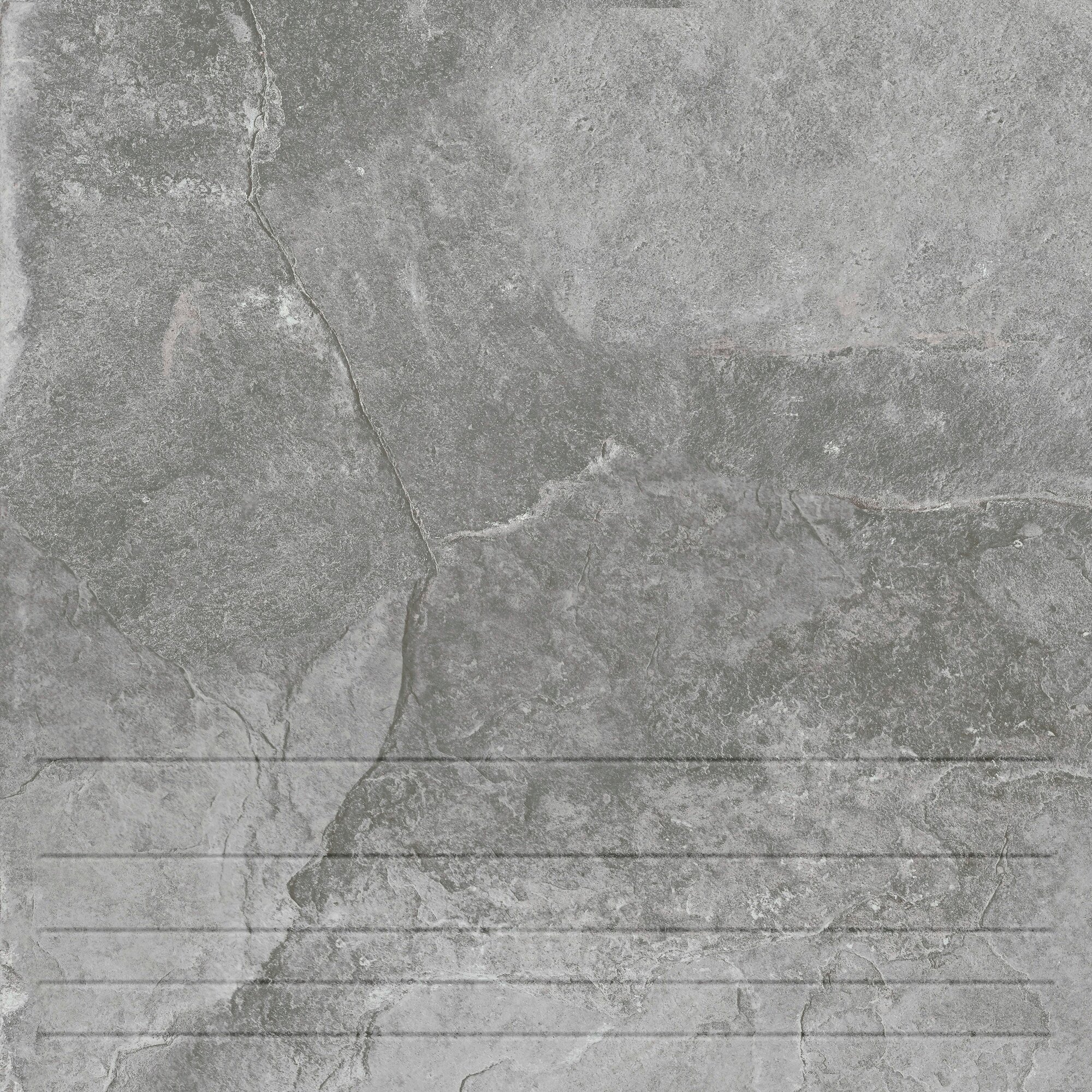 Высокопрочная клинкерная плитка 29,8Х29,8 Касл Рок 2 , серый,1,51м2, ступень