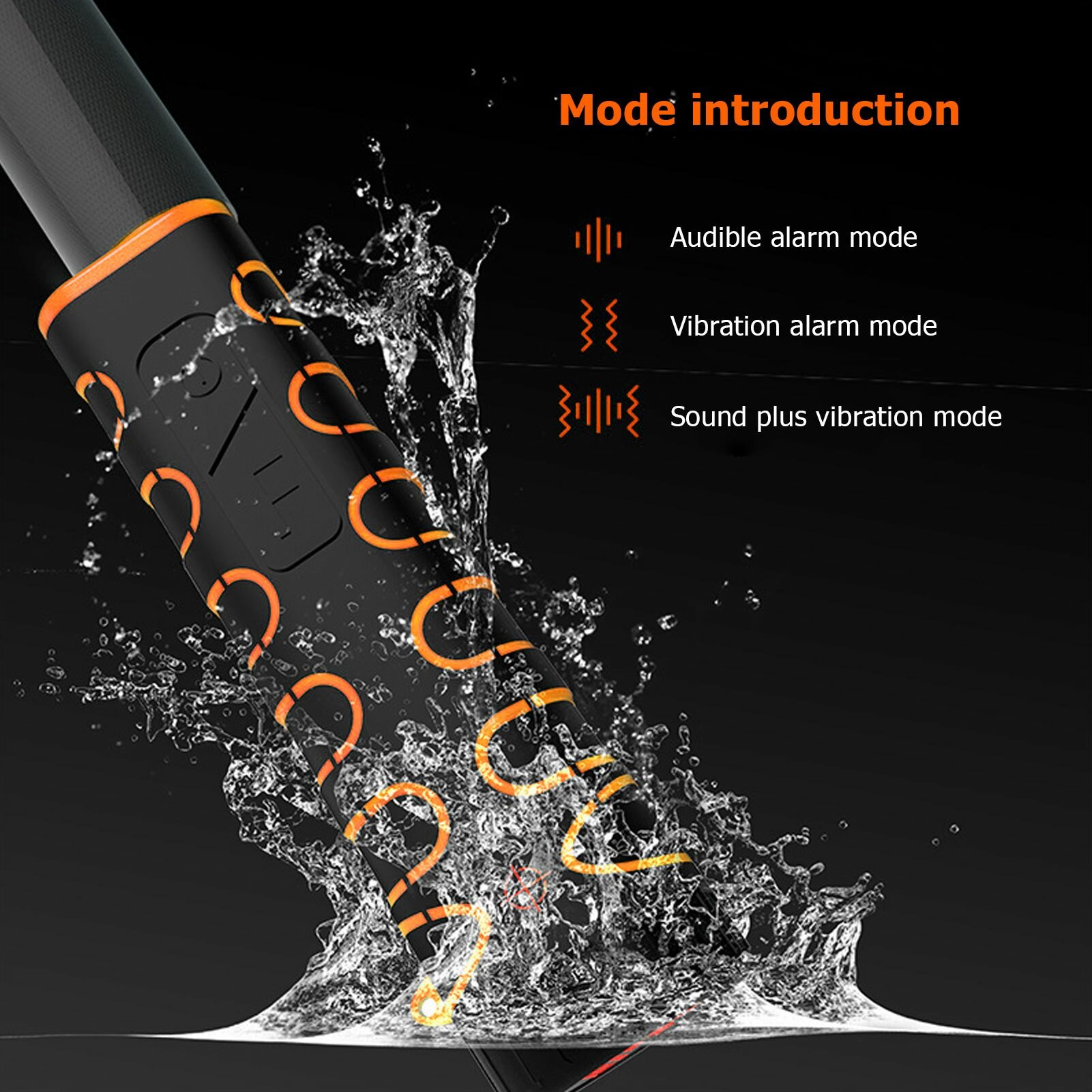 Подводный металлоискатель IP68 Водонепроницаемый 30 60 м Ручной корпус из АБС-пластика Золотой Серебряный детектор для дайвинга Оранжевый