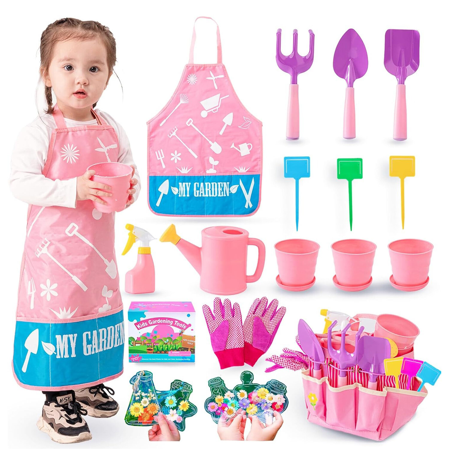 Детские садовые инструменты, набор уличных игрушек, зеленый, для мальчиков и девочек