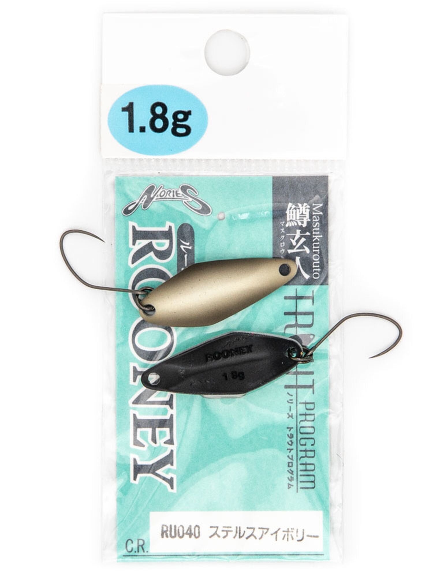 Блесна для рыбалки на форель NORIES MASUKUROUTO ROONEY 1.8гр цвет RU040