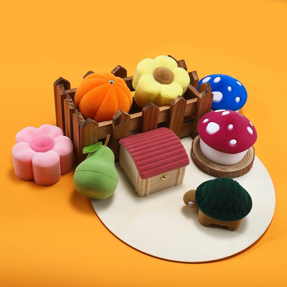 Подарочная коробочка для кольца/для серег, Ювелирная упаковка, Подарочная упаковка, Футляр,1шт