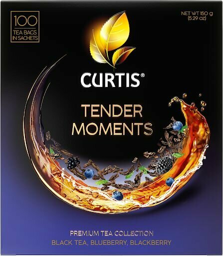 Чай черный CURTIS Tender Moments, 100саш x 5 упаковок