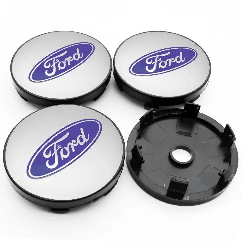 4 шт. 56/60 мм колпаки для центров колес, ступицы, автомобильные диски, Black60mm-Silver