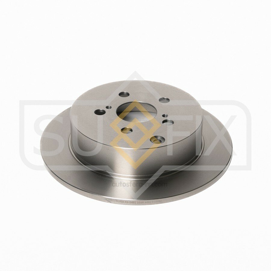 SUFIX FX1491 Диск тормозной задний (269x9) TOYOTA Caldina 02-07 / Celica 99-06 / Prius 07-09 FX-1491