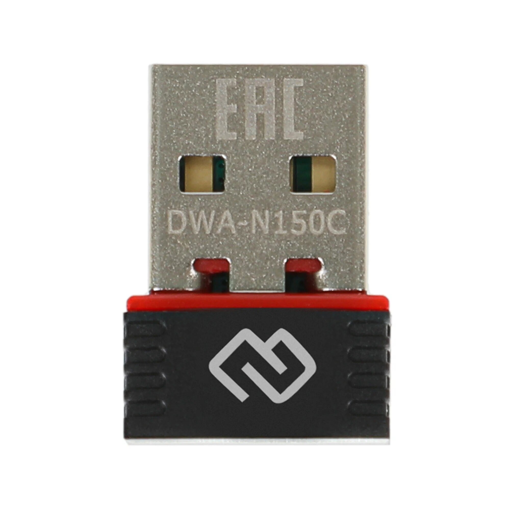 Сетевой адаптер Wi-Fi DIGMA DWA-N150C, USB 2.0, 2.4 ГГц, черный