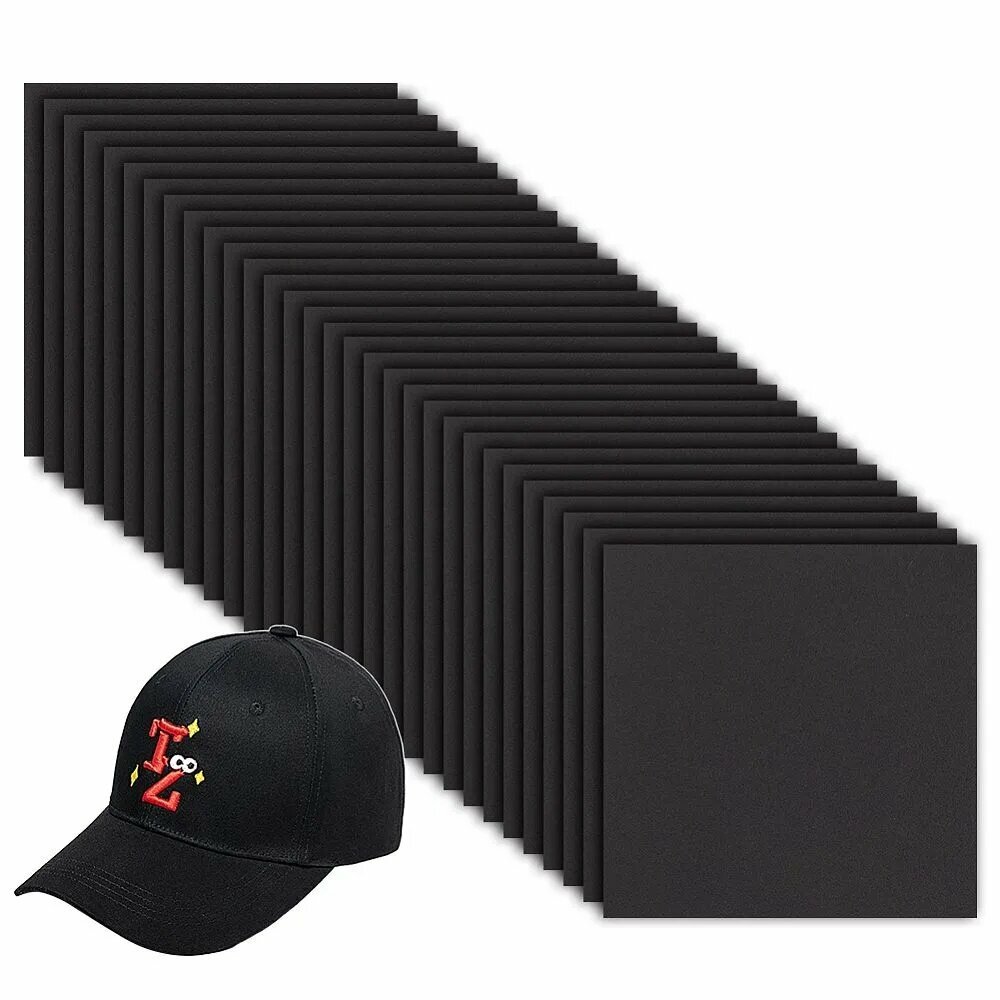 30 шт. квадратных листов пены EVA черного цвета 100x100x2 мм