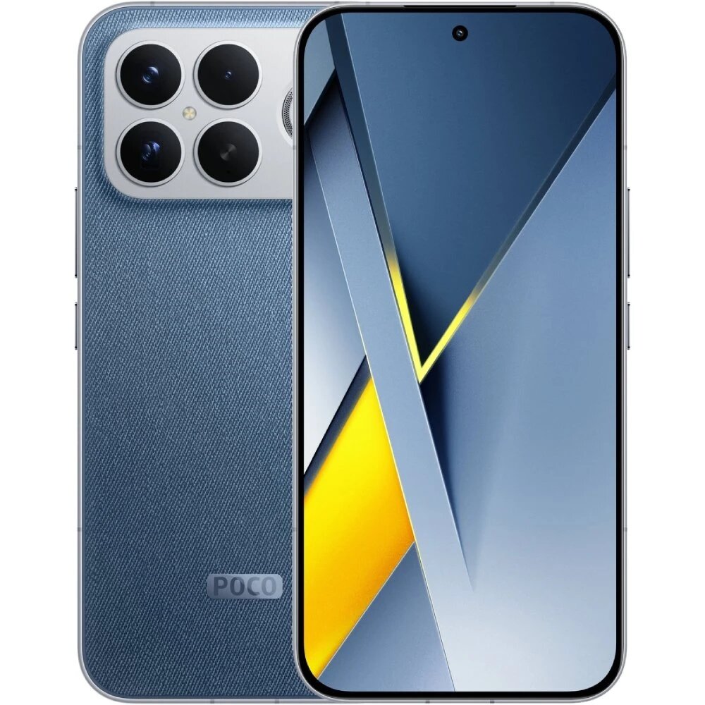 Xiaomi Смартфон Xiaomi POCO F8 Ultra (Синий, 16 ГБ, 512 ГБ, Dual nanoSim, Global, Без Rustore)