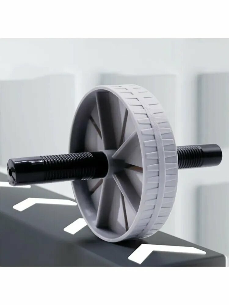 Фитнес-ролик, тренажер гимнастическое колесо для фитнеса, спорта, спины и рук