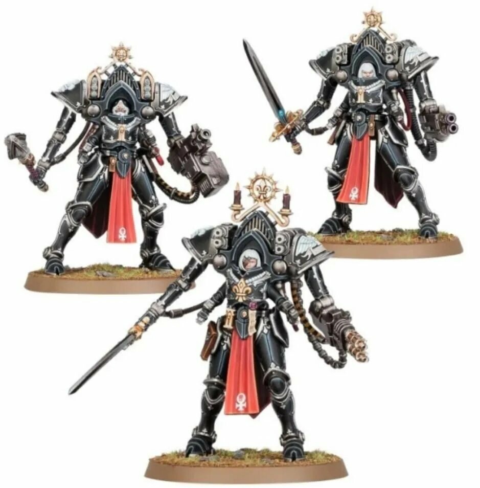 Sisters of Battle Paragon Warsuits (3 warsuits) / Вархаммер 40к смола / Warhammer 40000 миниатюры