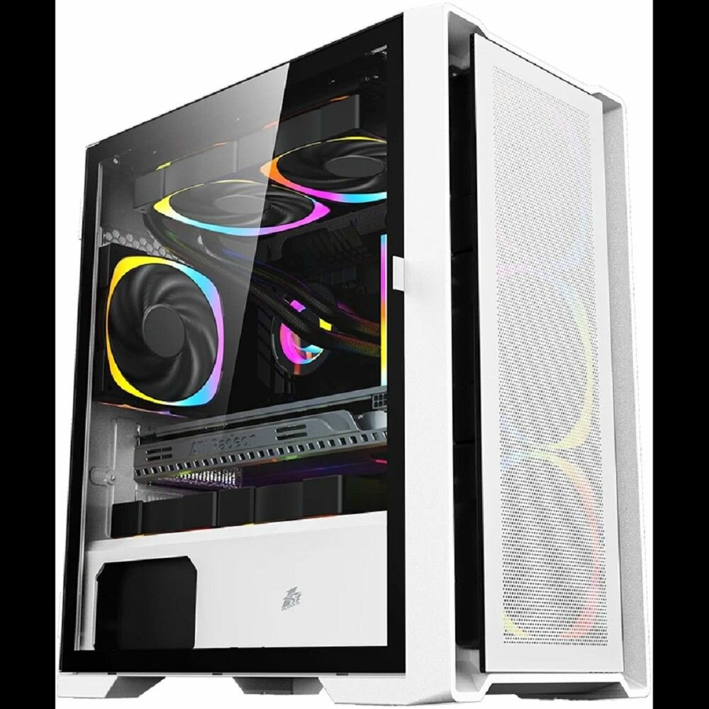 1STPLAYER Корпус TRILOBITE T4 MESH ARGB White mATX 4x120mm ARGB fans T4 - WH - 4FS7 - W