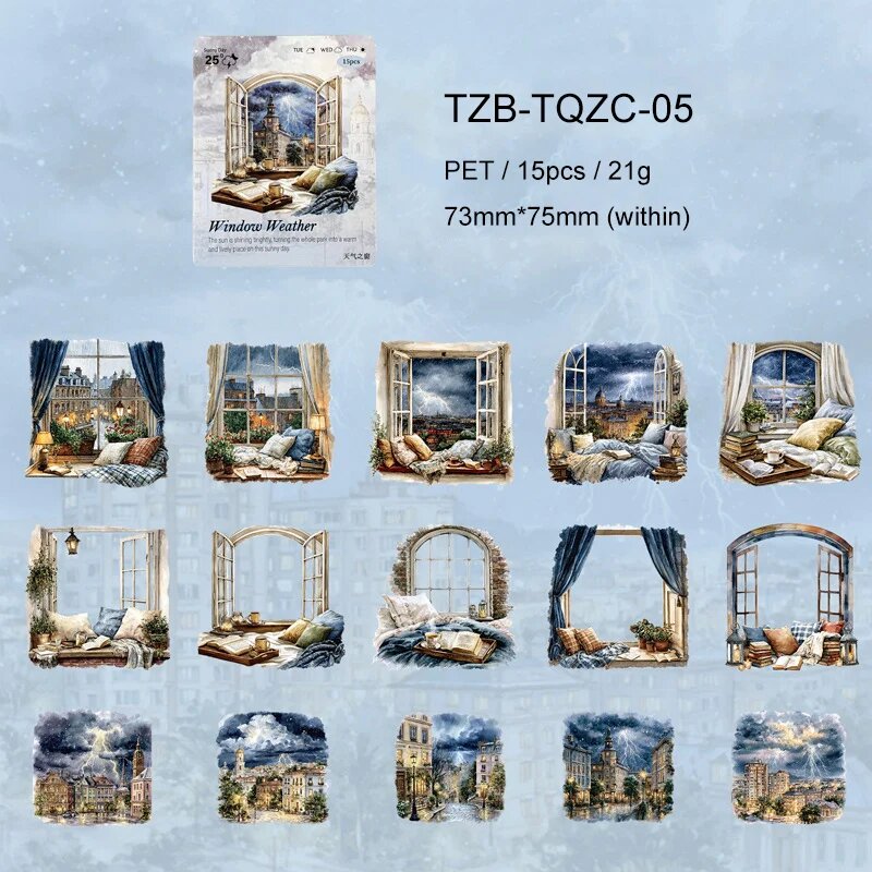 Винтажные наклейки для коллажа TZB-TQZC-05