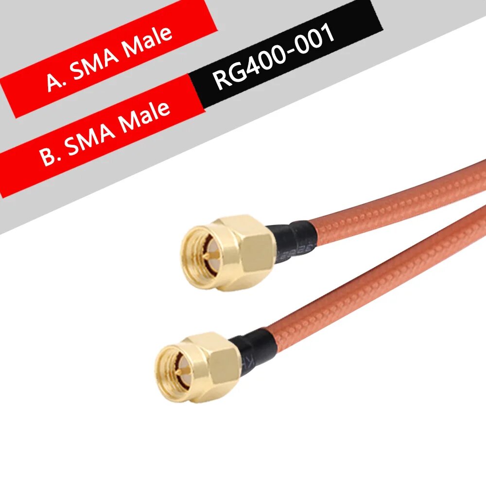 Кабель RG400 SMA Male - SMA Male, 30см
