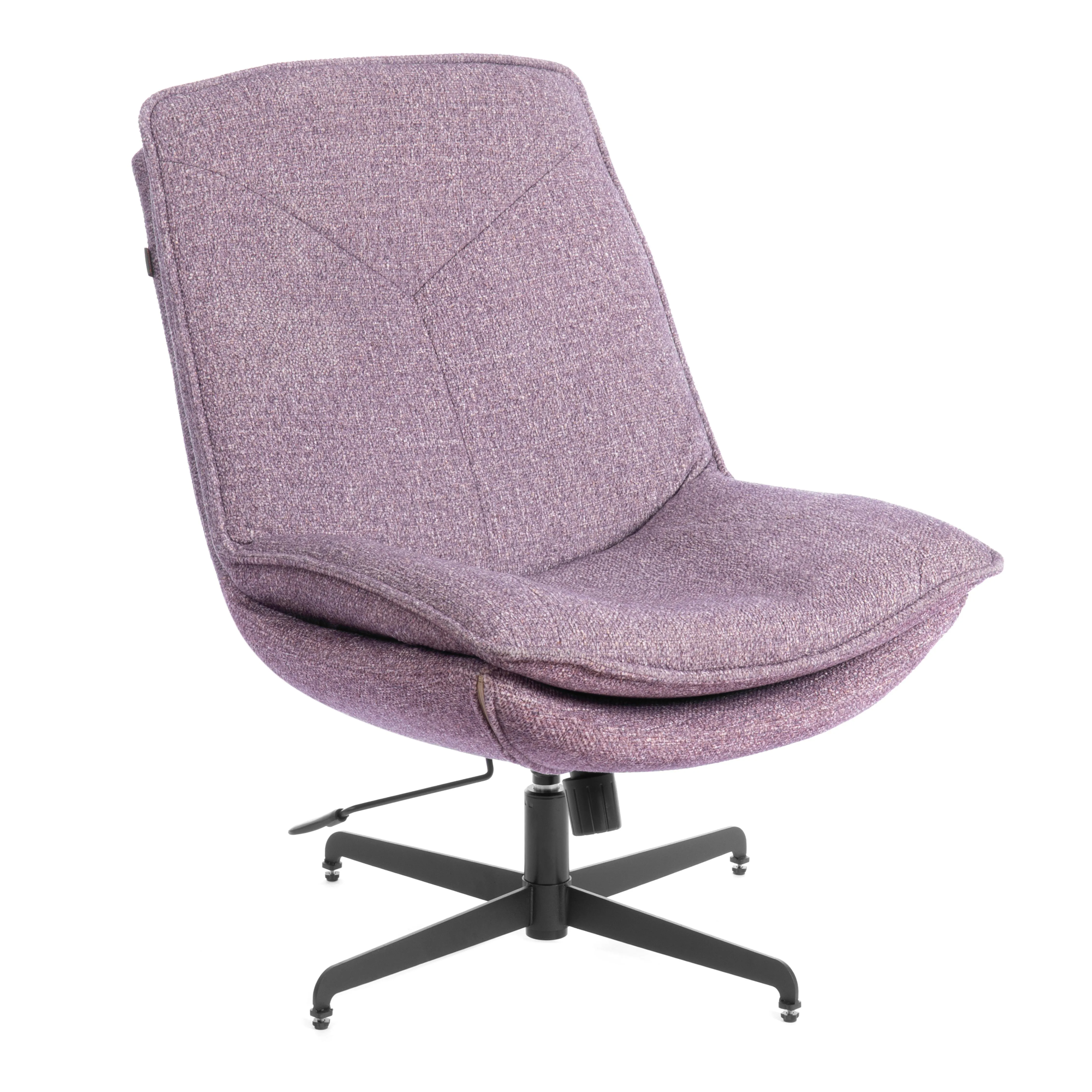 Кресло лаунж Cosmo Tetchair розовый, ткань и металл, мягкое сиденье, без подлокотников