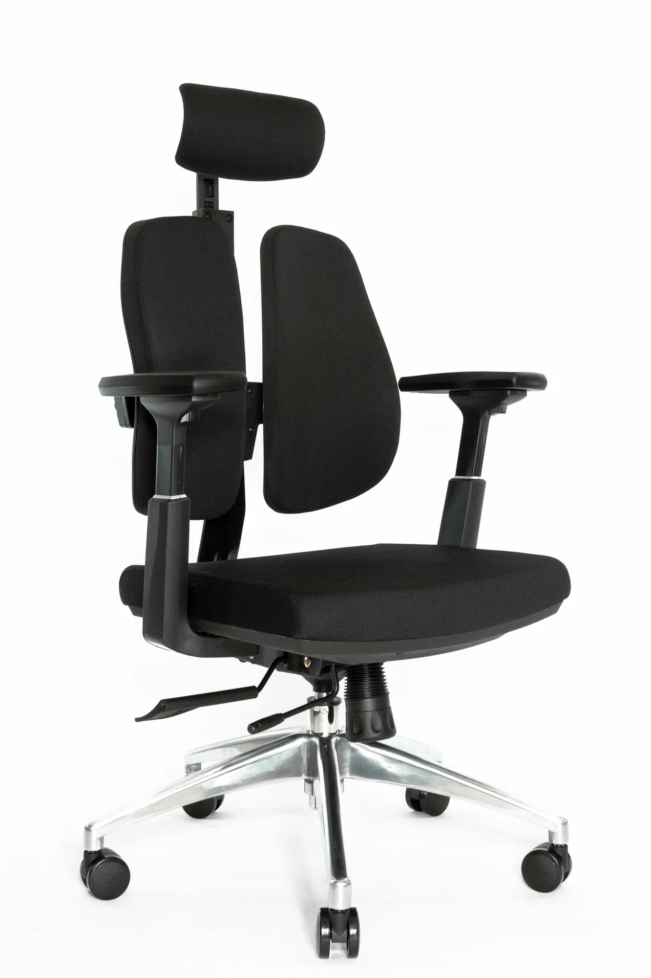 Кресло FALTO ALPHA (корсетная спинка, ткань, черный)