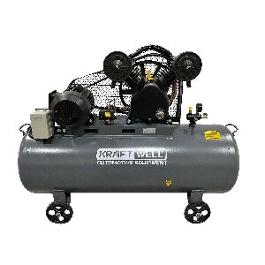 Компрессор поршневой 670 л/мин, 10 бар, 300 л, 380В KraftWell арт. KRW-AC670-300L