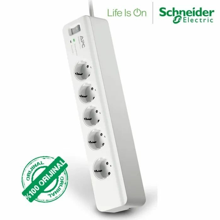 Schneider Electric Розетка С Защитой От Тока Apc 5 Pm5-Gr - Hrspm5-Gr