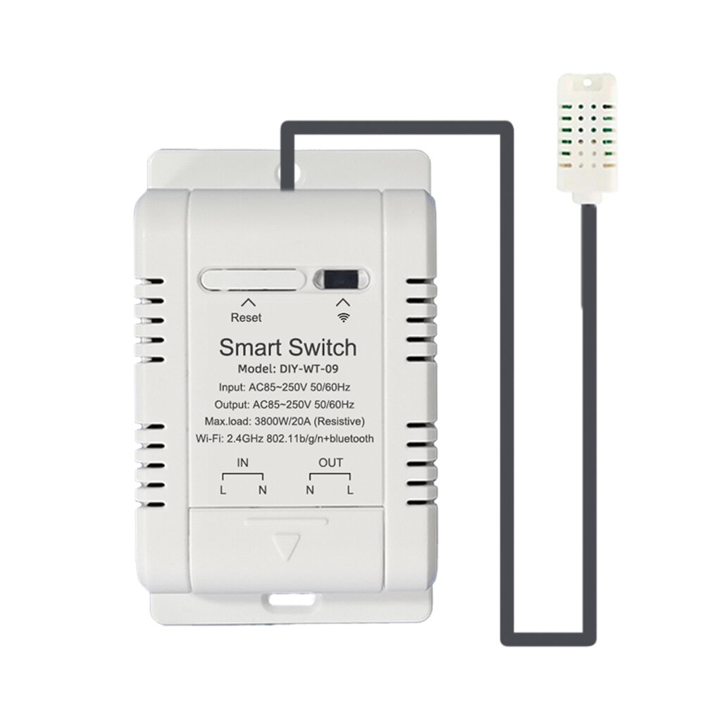 EWeLink WiFi термовыключатель с мобильным управлением, статистикой, IFTTT, Alexa/Google