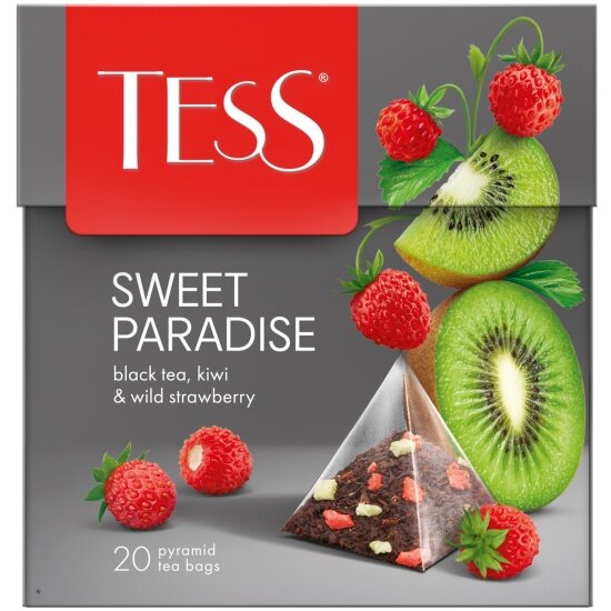 Чай Tess SWEET PARADISE черный ароматизированный, 20 шт, пирамидки