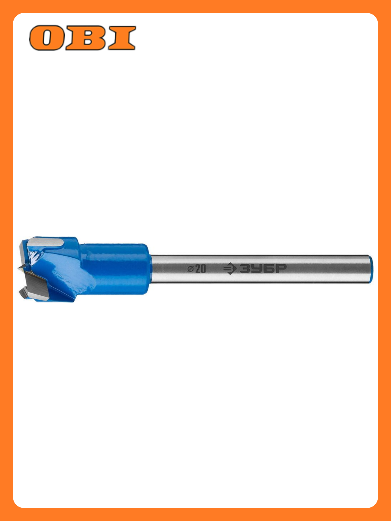 Сверло по дереву ЗУБР 20x90 мм
