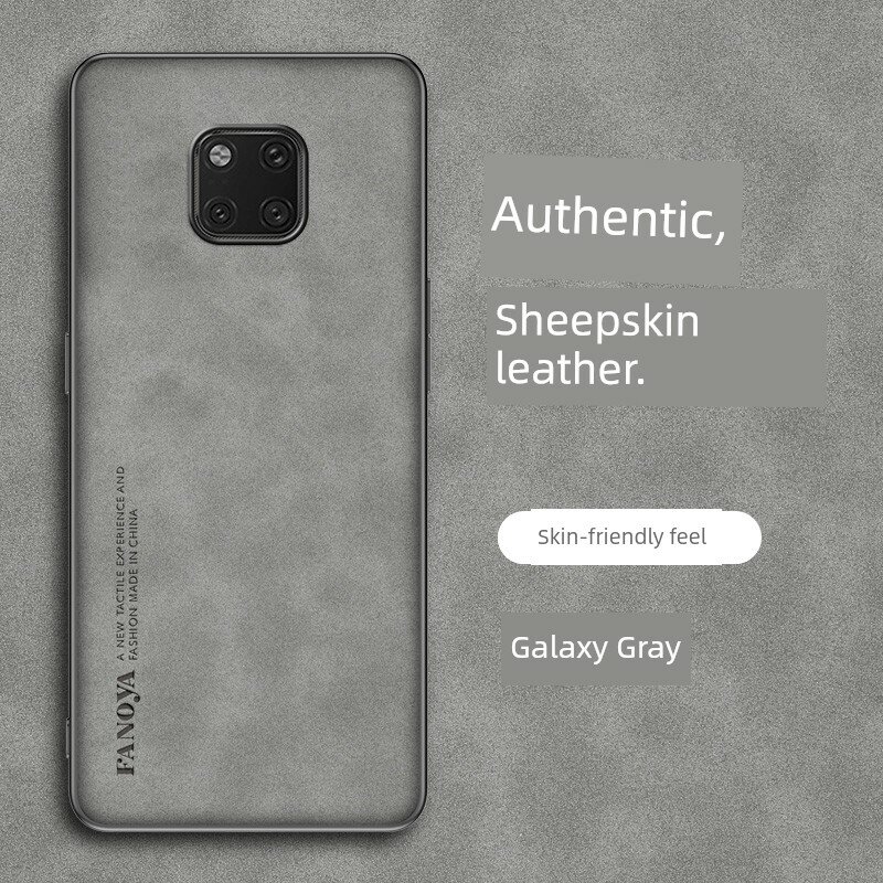 Чехол для Huawei Mate 20 в цвете Галактический Серый с защитным стеклом для надежной защиты