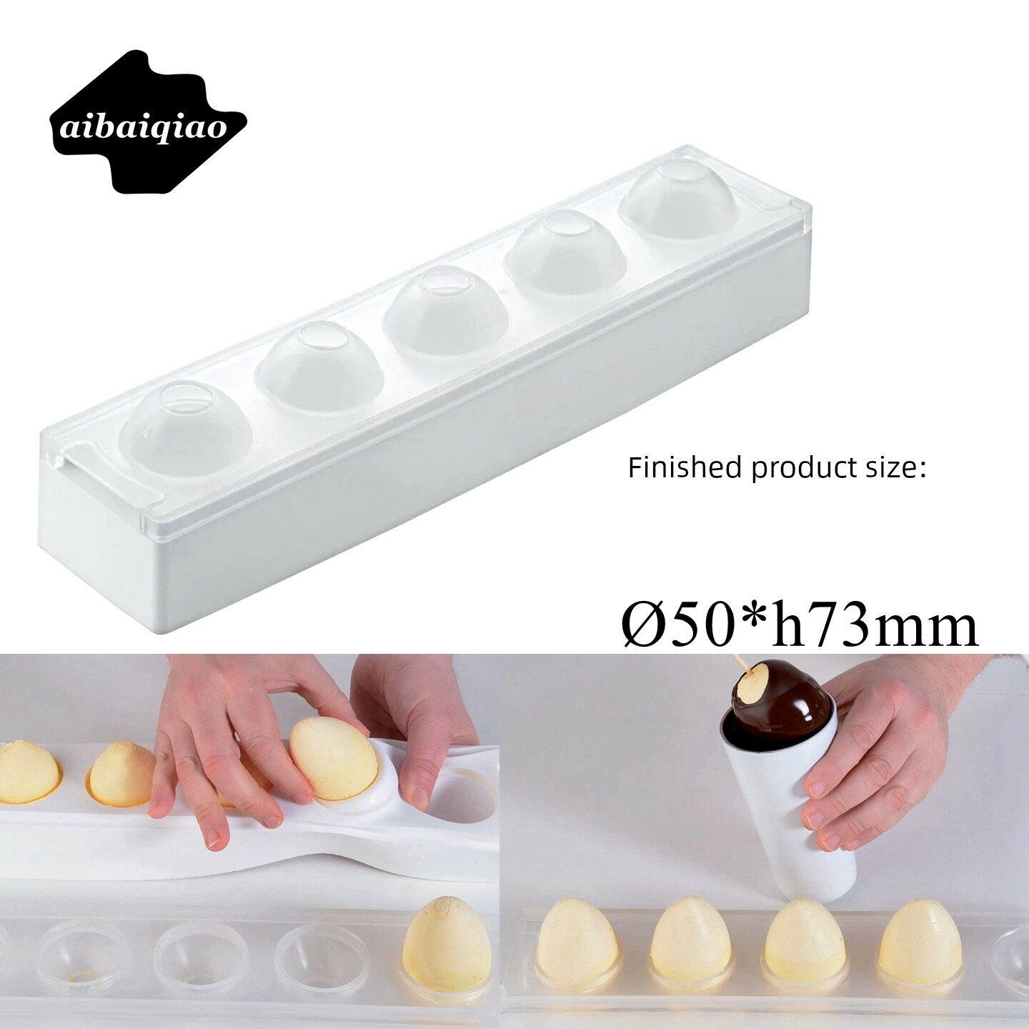 5-штучная 3D-форма в виде яйца из силикона для патисьерской выпечки, идеально подходит для муссов и пасхальных десертов